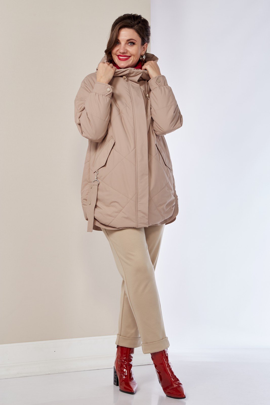 Куртка 2138 бежевый Shetti купить - 7% скидка | в наличии